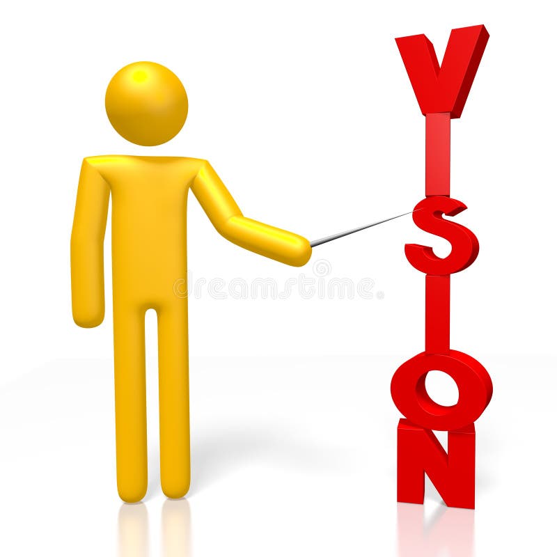 3D Cartoon Eye, Vision Concept Stock Illustration - Illustration of ...