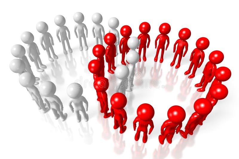 3D Cartoon Characters - Common Part Concept Stock Illustration ...