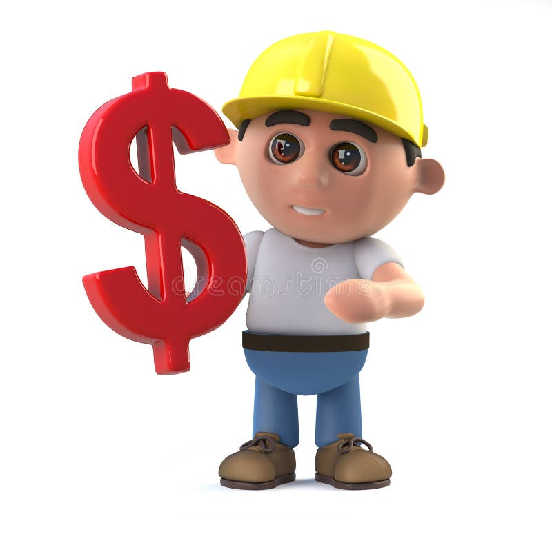 Construction Worker Holding Money Stock Illustrations – 141 ...