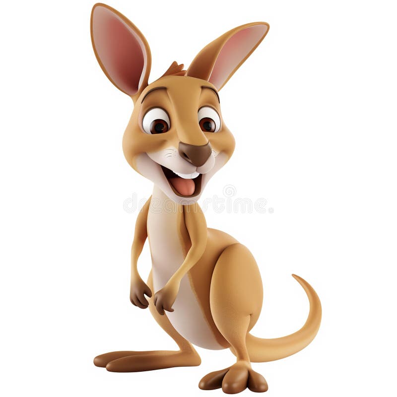 Kangaroo Smiling Stock Illustrations – 711 Kangaroo Smiling Stock ...
