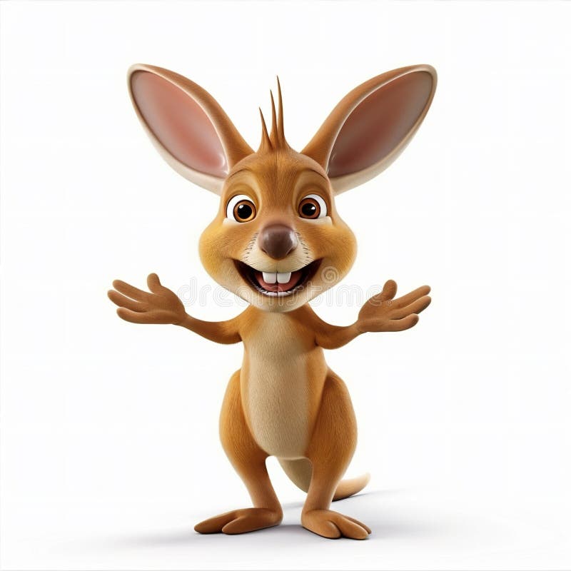 Kangaroo Smiling Stock Illustrations – 711 Kangaroo Smiling Stock ...