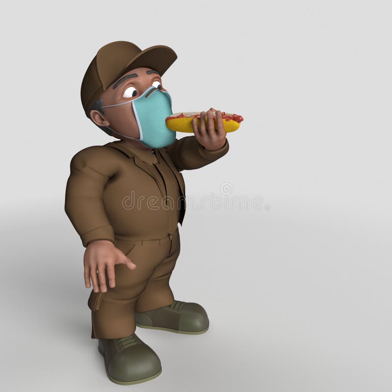 3d Cartoon Delivery Driver Stock Illustrations – 1,284 3d Cartoon ...