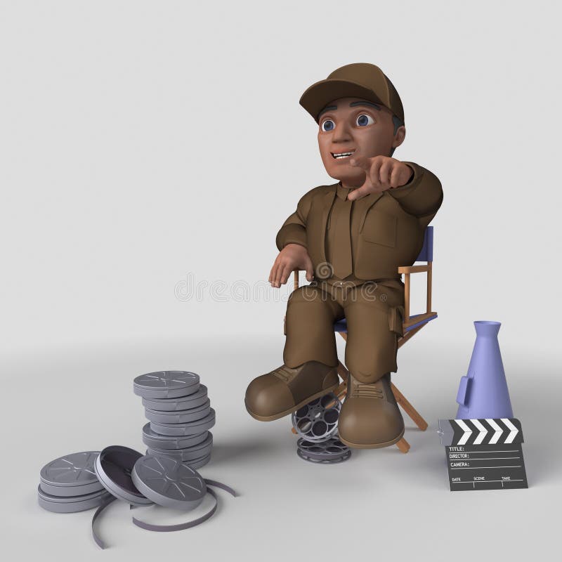 3D Cartoon Delivery Driver stock illustration. Illustration of shipping ...