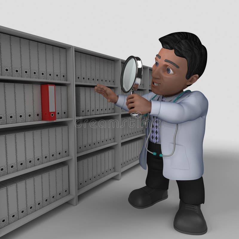 3D Cartoon Doctor Character Stock Illustration - Illustration of ...