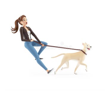 Dog Pulling Leash Stock Illustrations – 71 Dog Pulling Leash Stock ...