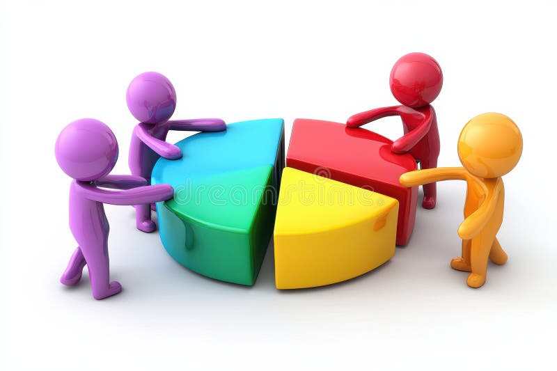 3d Figures Colorful Pie Chart Stock Photos - Free & Royalty-Free Stock ...