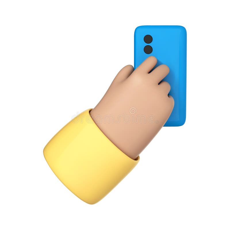 3D Call Me Hand Emoji Pose stock vector. Illustration of gesture ...