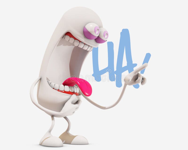 3d cartoon laughing stock illustration. Illustration of smiley - 101635223