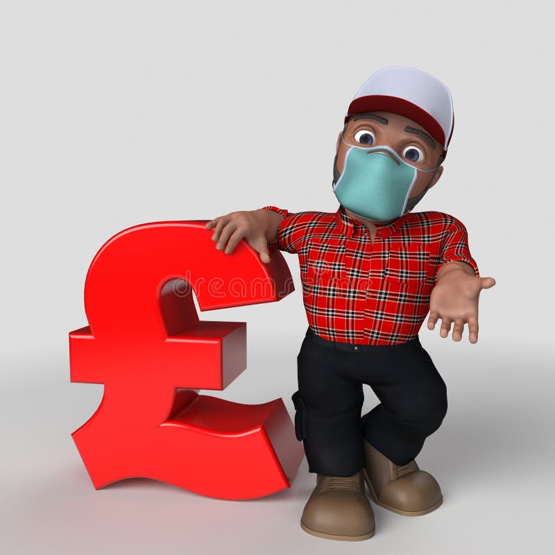 3D Cartoon Lumberjack Character Stock Illustration - Illustration of ...