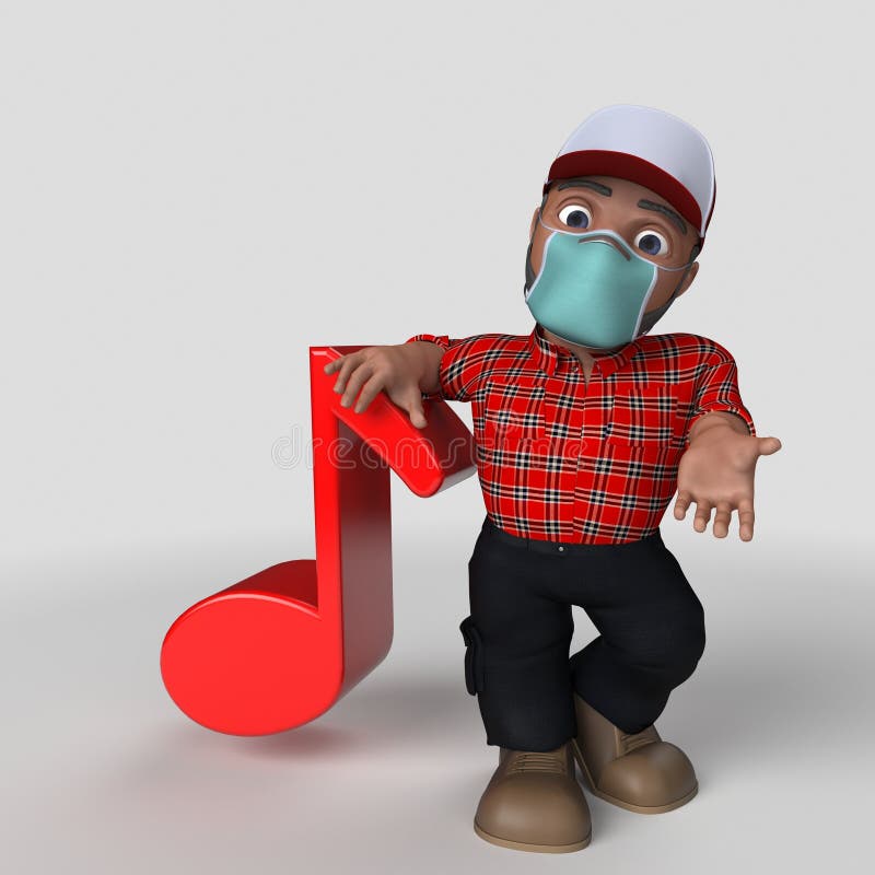 3D Cartoon Lumberjack Character Stock Illustration - Illustration of ...