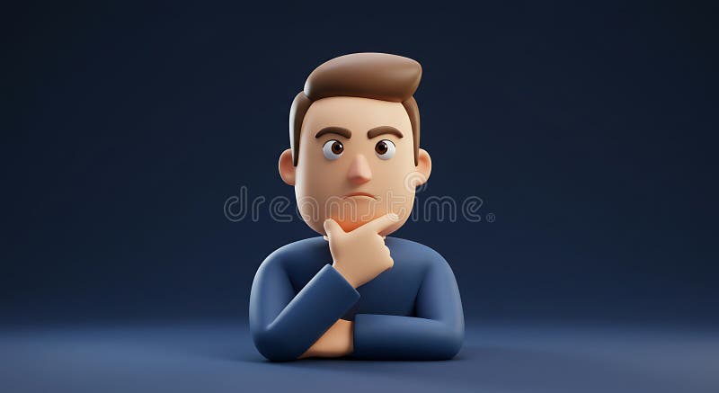 Cartoon Person Hand Chin Stock Illustrations – 1,157 Cartoon Person ...