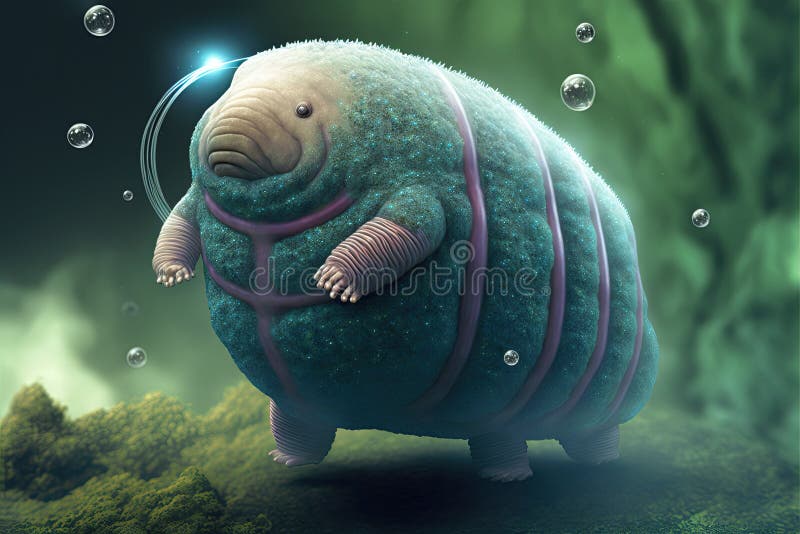 Tardigrade or Water Bear stock illustration. Illustration of worm ...