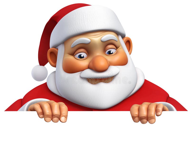 3d Santa Holding Placard Stock Illustrations – 89 3d Santa Holding ...