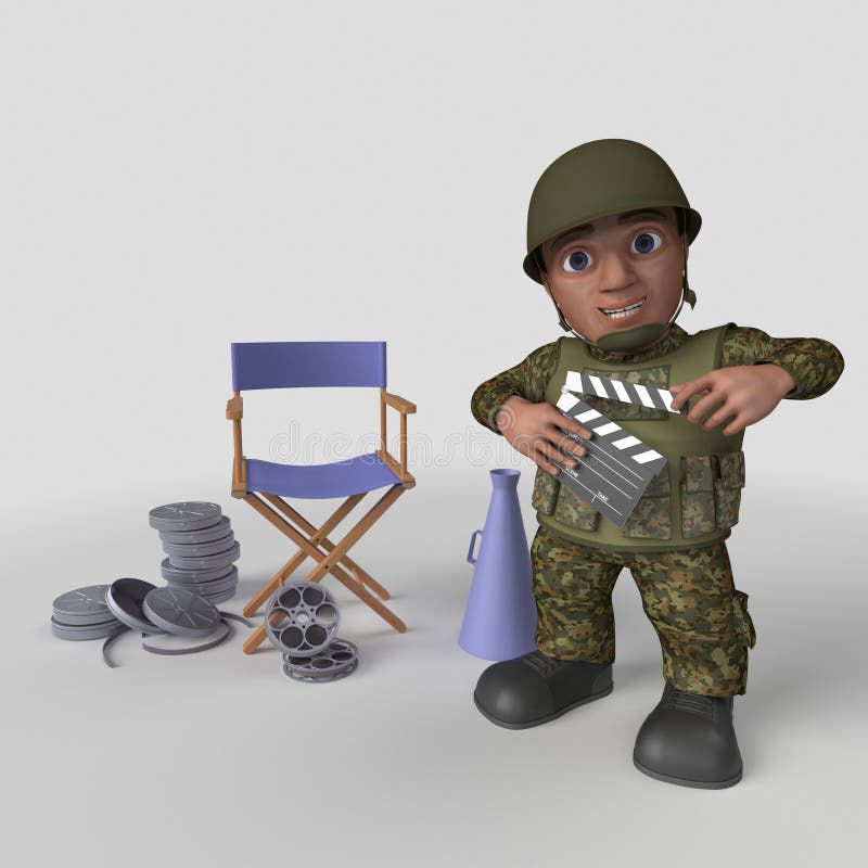 3D Cartoon Soldier Character Stock Illustration - Illustration of ...
