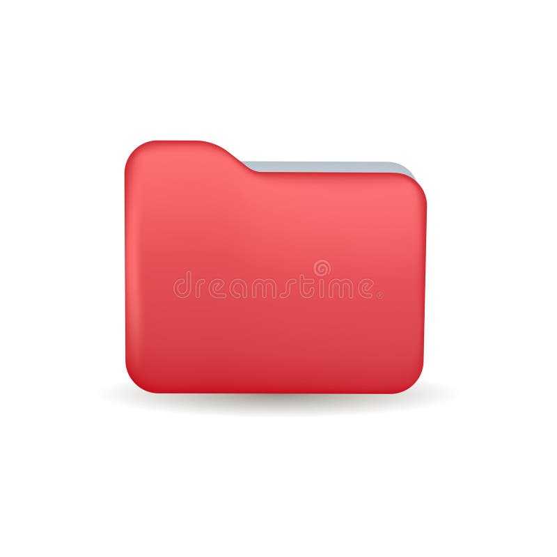 3d Cartoon Style Minimal Folder with Files, Paper Icon. File Management ...