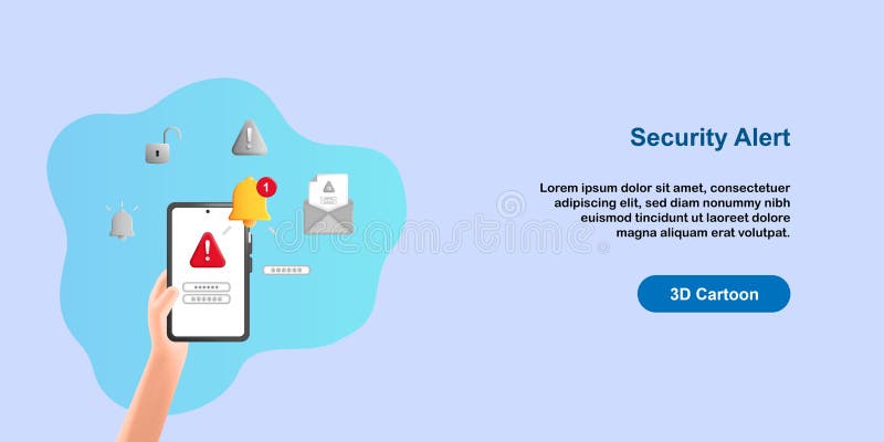 3D Cartoon Style Vector Design Illustration. Password Username Id ...