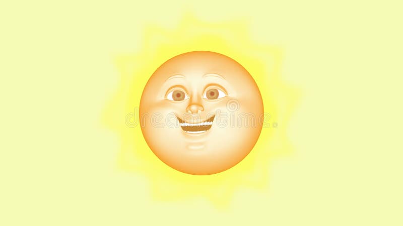 3D Cartoon Sun, 4K. Seamless Loop, Alpha Channel. Stock Video - Video ...