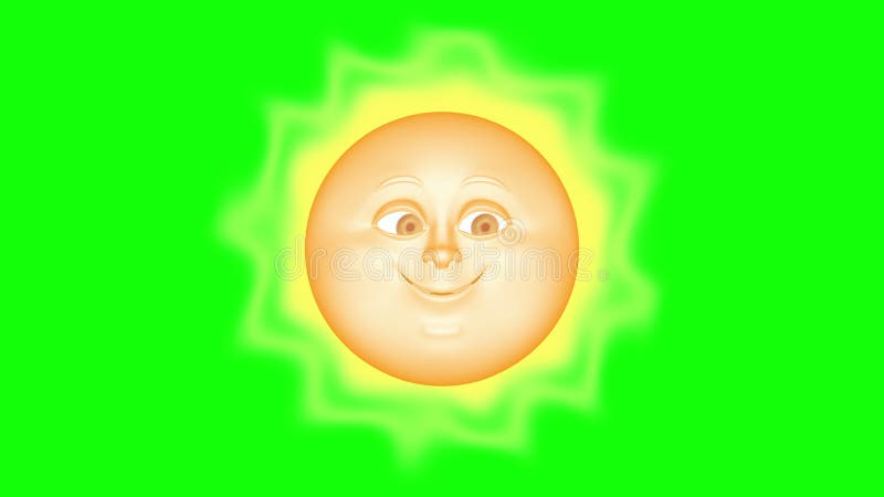 3D Cartoon Sun, 4K. Seamless Loop, Alpha Channel. Stock Video - Video ...