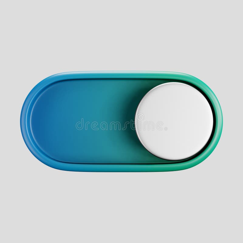 A 3D Cartoon Icon or Emblem of a Toggle or on or Switch Stock ...