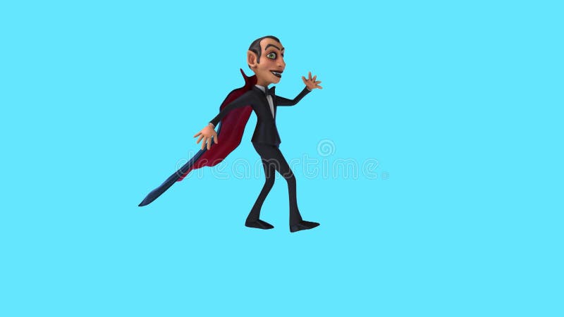 3D Cartoon Vampire Dancing (with Alpha Channel Included Stock Video ...
