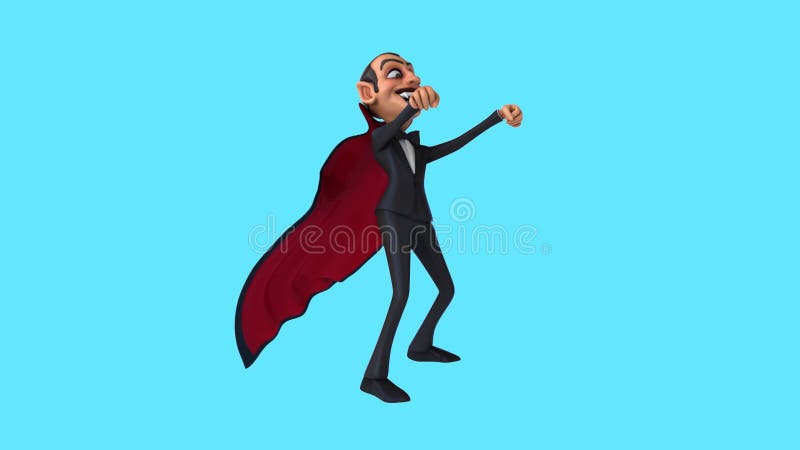 3D Cartoon Vampire with Thumbs Up(with Alpha Channel Included Stock ...