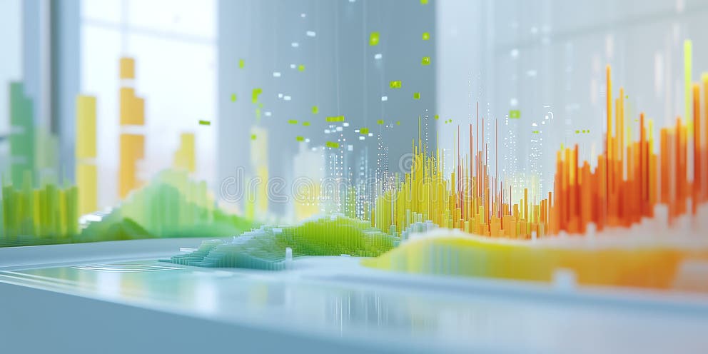 3D Cash Flow Pulse Visualization Optimized for Business Insights and ...