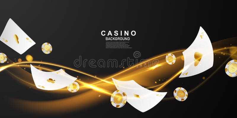 3D Casino Card Design Background Luxury Background Vector Illustration ...