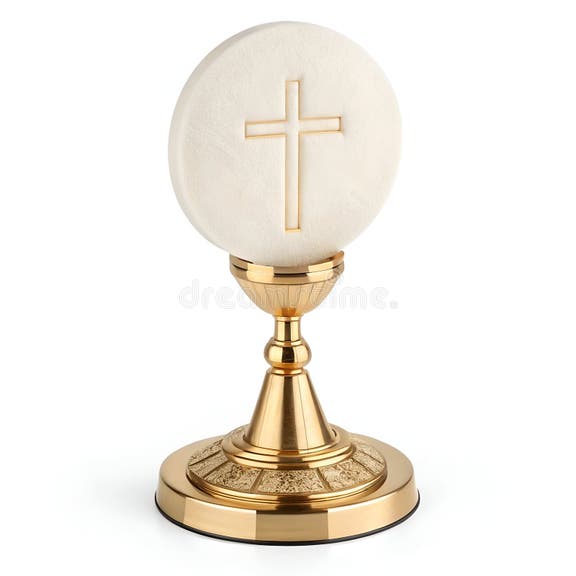 3D Catholic Communion Host stock illustration. Illustration of bread ...