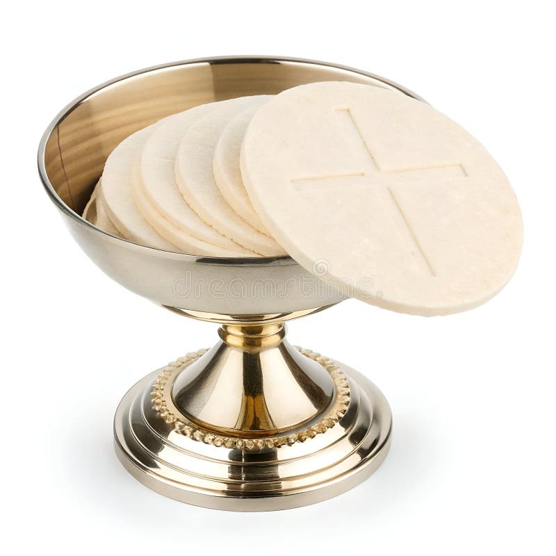 3D Catholic Communion Host stock illustration. Illustration of devotion ...