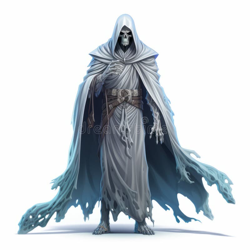 3d Cel Shaded Lich Character Pose on White Background Stock ...