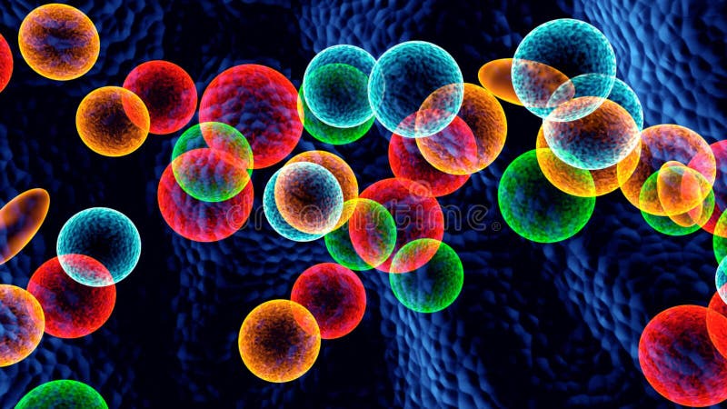 Parathyroid Cells Magnified in 400 Times on White Background for ...