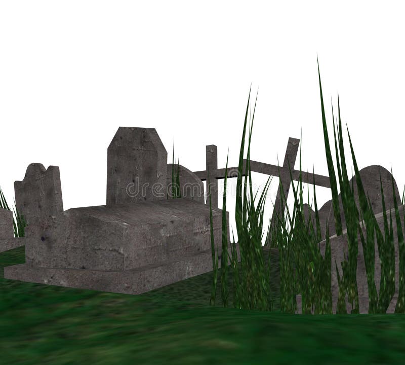 Cartoon Cemetery with Ghosts Stock Vector - Illustration of advertising ...