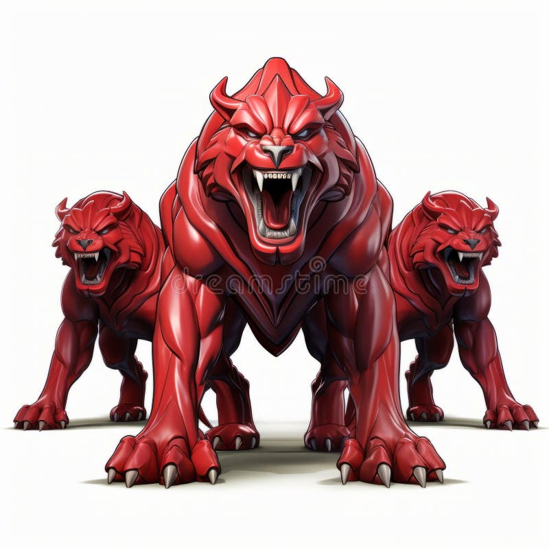 Cerberus heads stock vector. Illustration of hellhound - 90271236