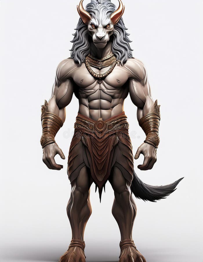 Cel Shaded Cerberus 3d Model with White Background Full Body Shot ...