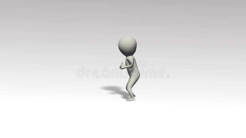 3D Man about To Throw Baseball Ball Stock Illustration - Illustration ...