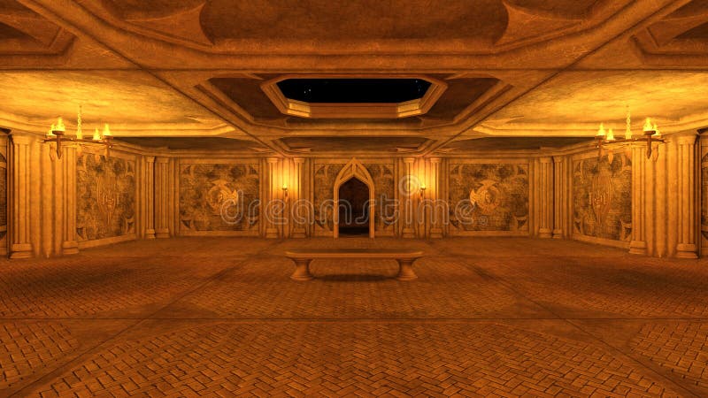 3D CG Rendering of Ancient Ruins Stock Illustration - Illustration of ...