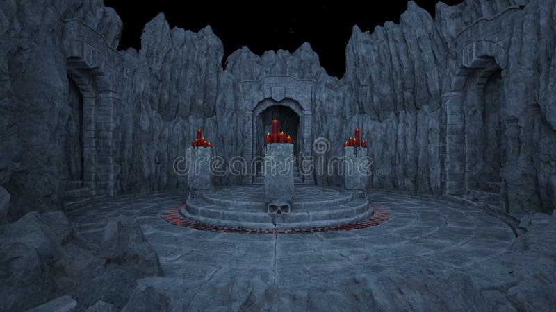 3D CG Rendering of Ancient Ruins Stock Illustration - Illustration of ...