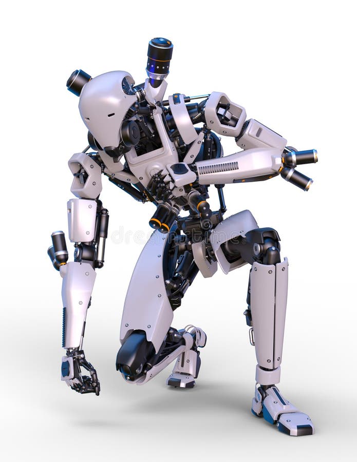 Battle robot stock illustration. Illustration of cannonball - 118662025