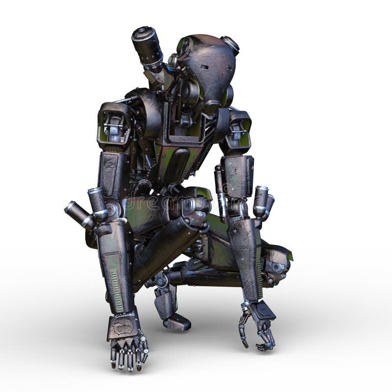 Battle robot stock illustration. Illustration of robotics - 119558611