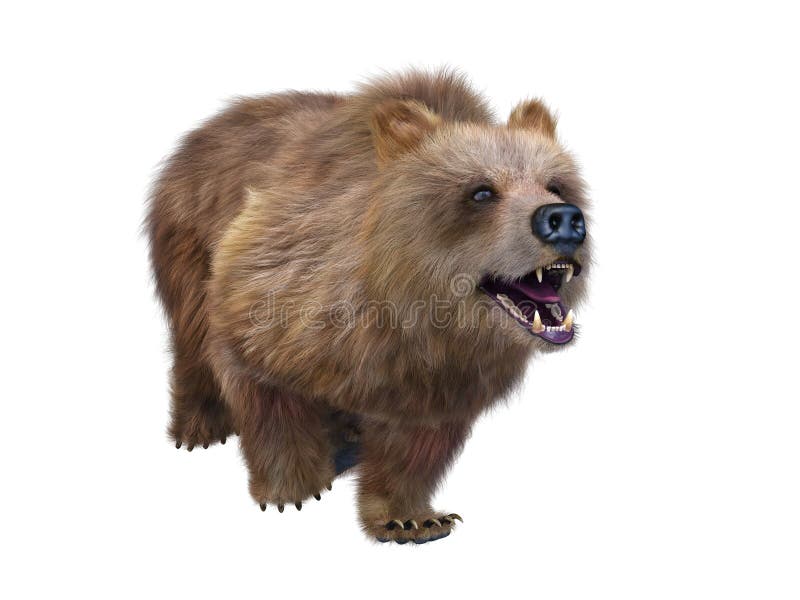 3D CG rendering of Bear stock illustration. Illustration of animal ...