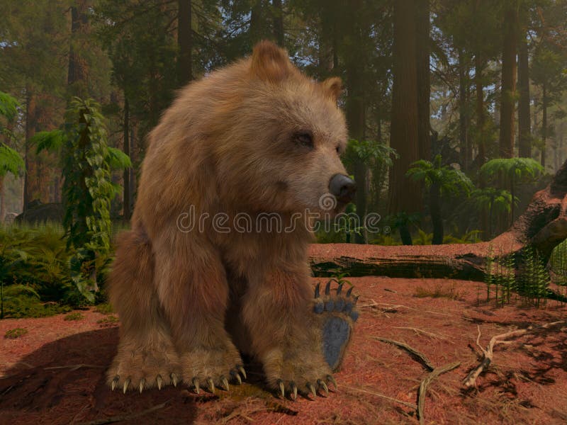 3D CG rendering of Bear stock illustration. Illustration of large ...