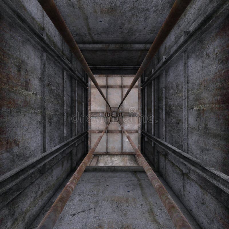 3D CG Rendering of Building Aisle Stock Illustration - Illustration of ...