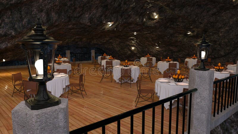 Cave restaurant stock photo. Image of restaurant, table - 108017108