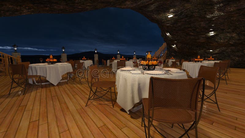 Cave restaurant stock photo. Image of table, couple - 108206694