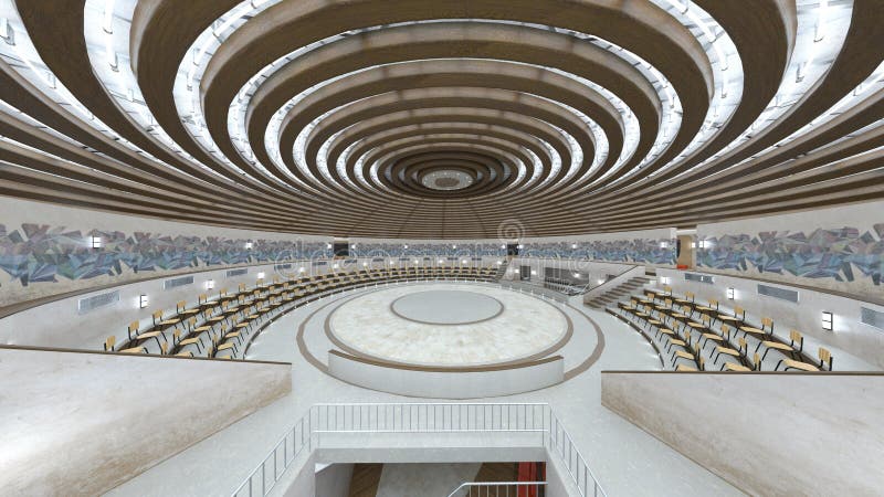 Circular hall stock image. Image of chair, podium, forum - 116703229