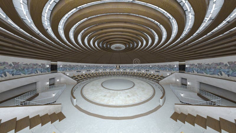 Circular hall stock image. Image of chair, podium, forum - 116703229