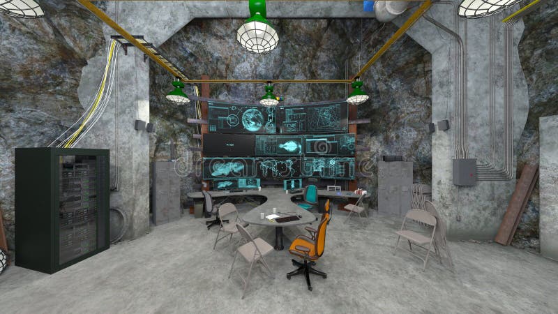 Underground Control Room Stock Illustrations – 143 Underground Control ...