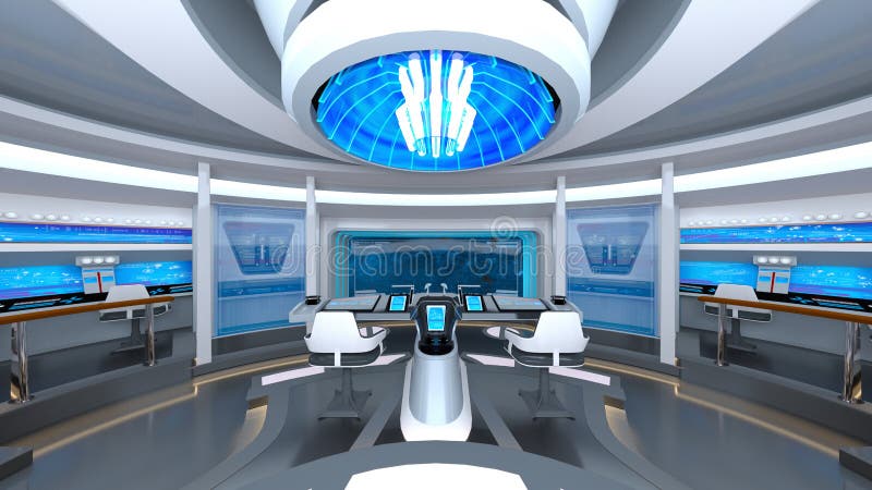 Control room stock illustration. Illustration of technology - 117861347