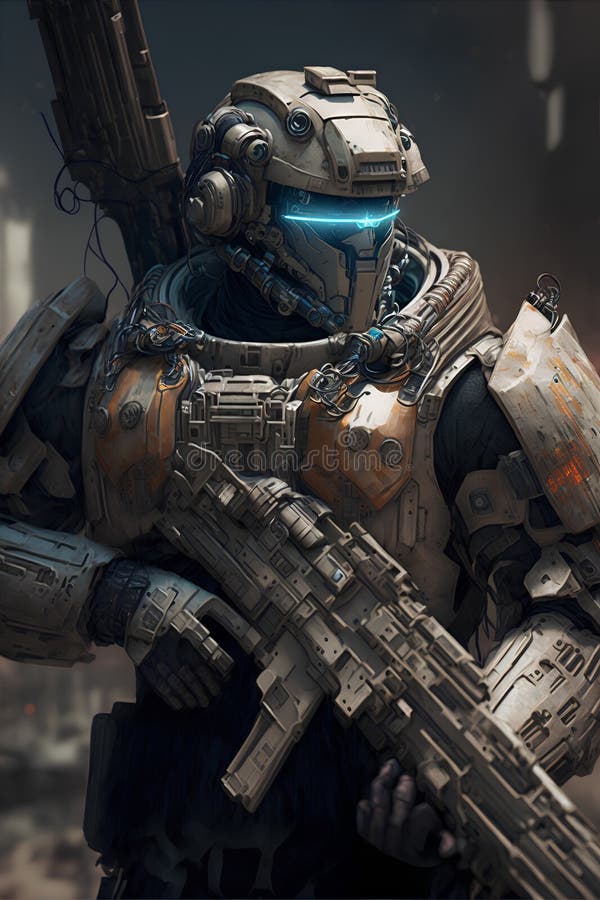 3D CG Rendering of Cyber Man. High Resolution Image Gallery Stock ...