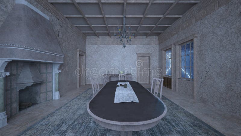 Fireplace Ruins Stock Illustrations – 12 Fireplace Ruins Stock ...